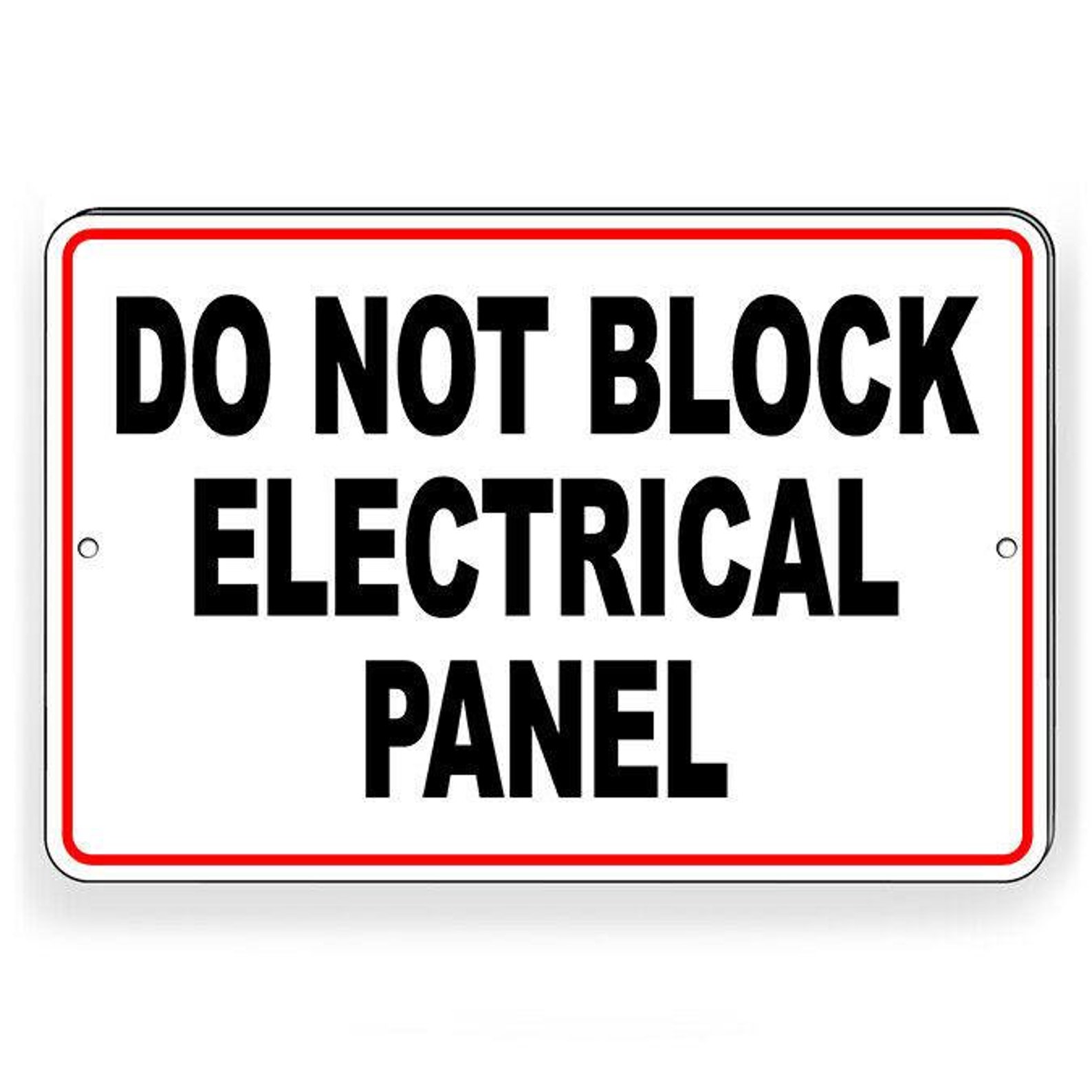 Do Not Block Electrical Panel Metal Sign WARNING Danger W088 - Etsy