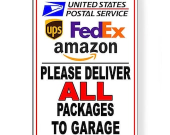 Do Not Throw Packages Over Fence Dog Will Destroy Metal Sign - Etsy