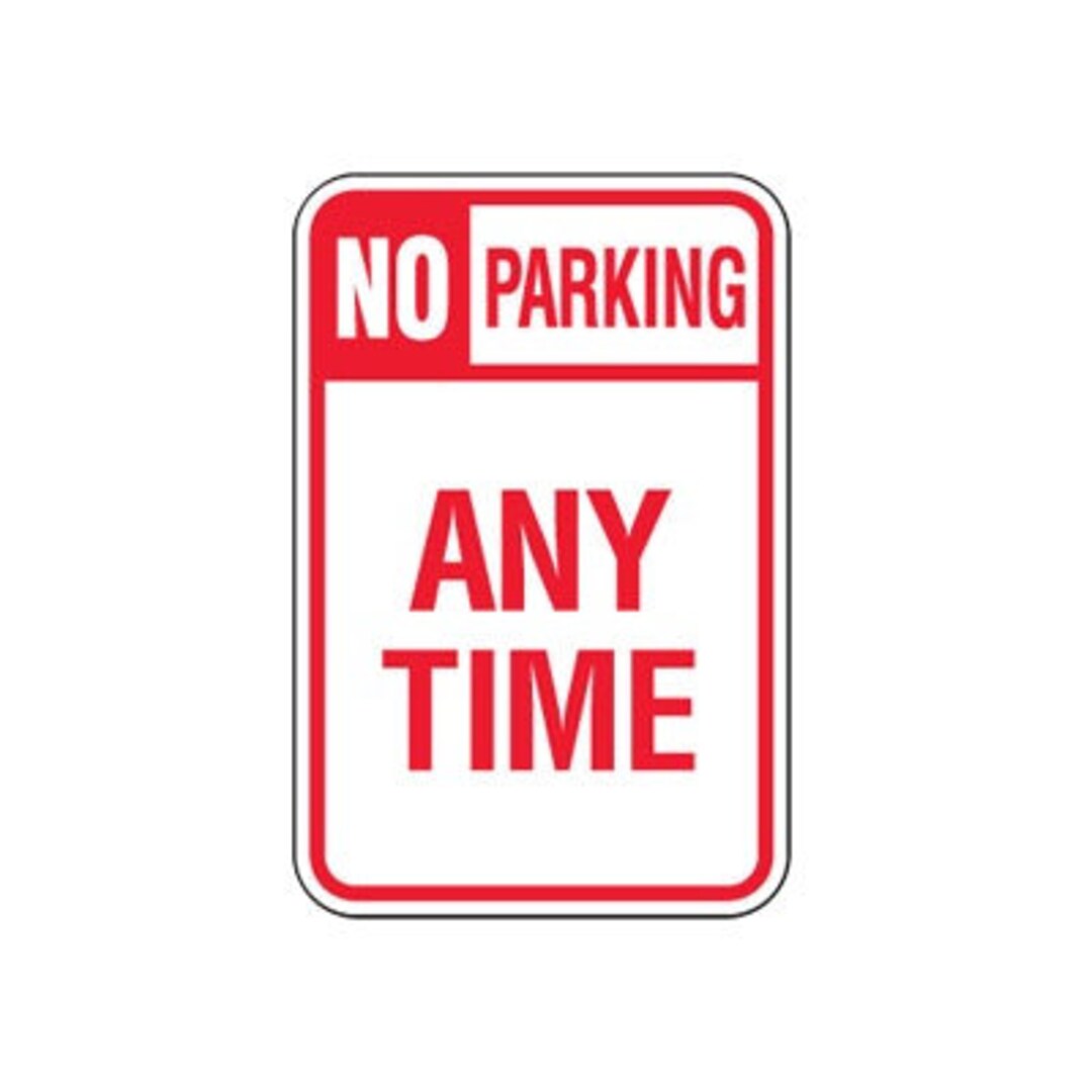 No Parking Any Time Sign - Etsy