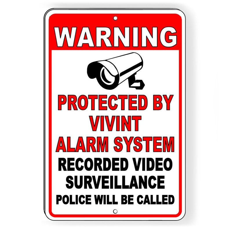 Protected by Vivant Alarm System Recorded Video Surveillance - Etsy