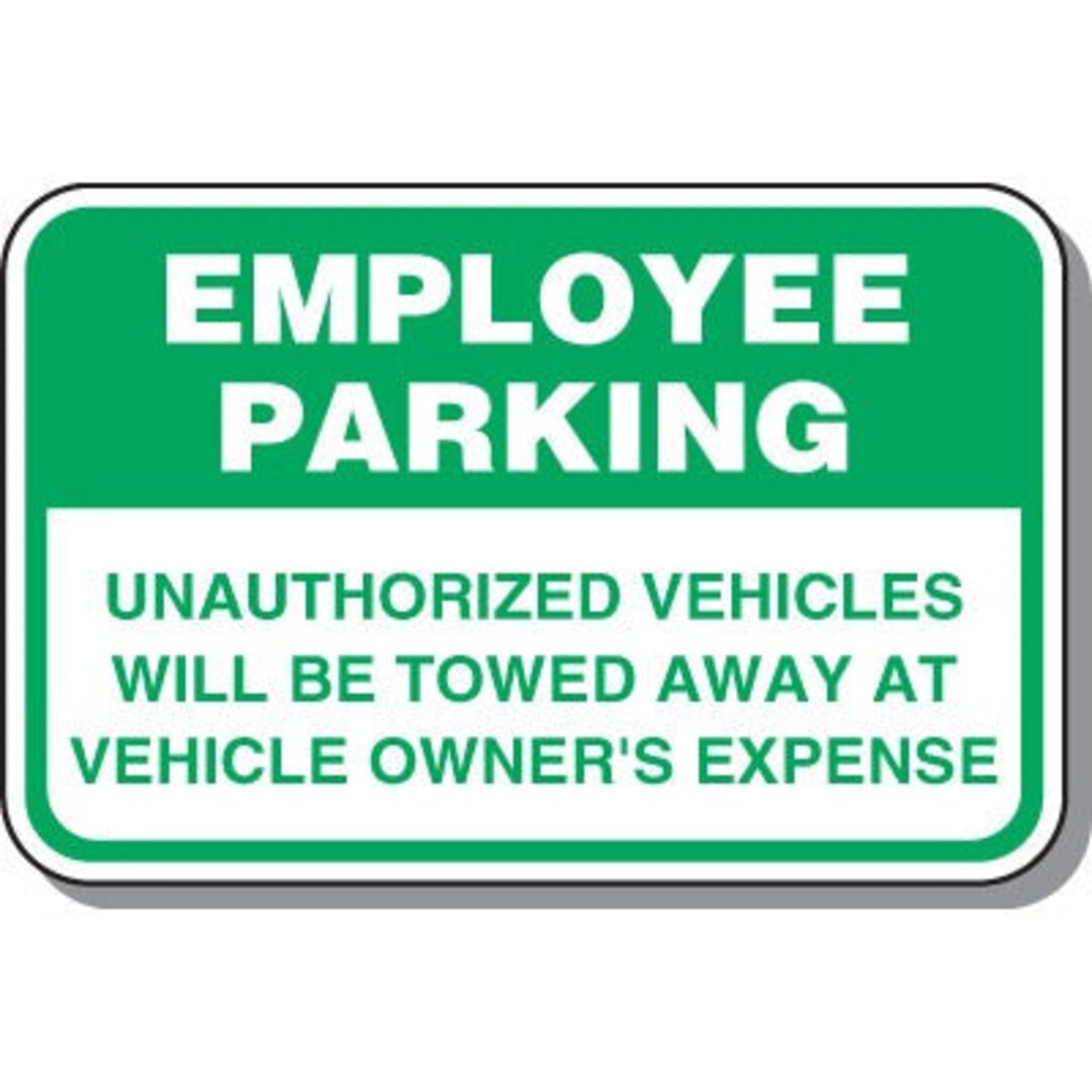 Employee Parking Sign - Etsy