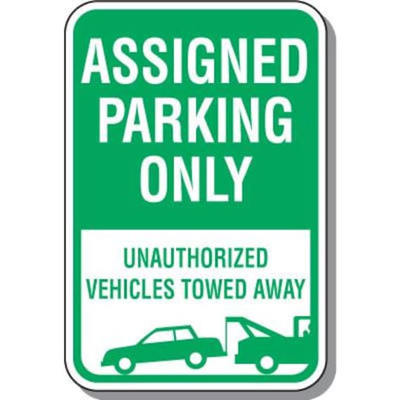 Assigned Parking Only Sign | Etsy