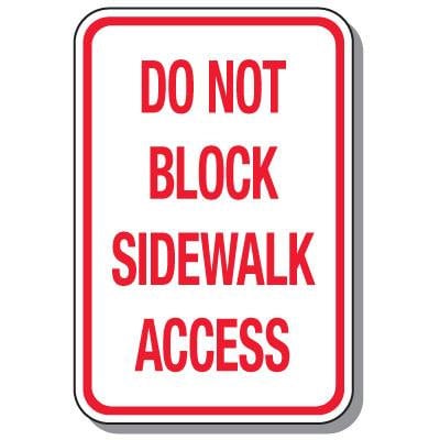 No Parking Signs Do Not Block Sidewalk - Etsy