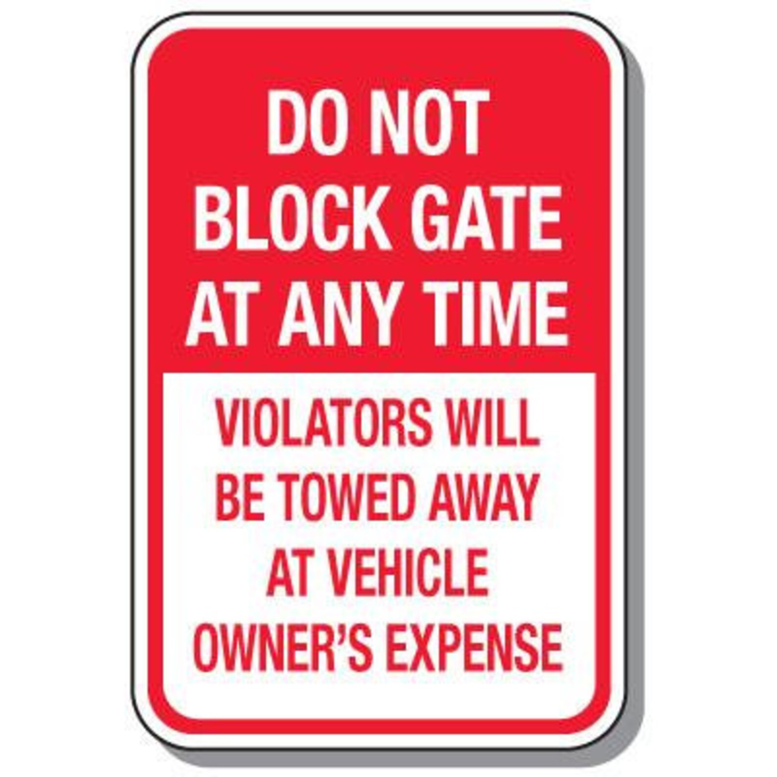 No Parking Signs Do Not Block Gate Any Time - Etsy