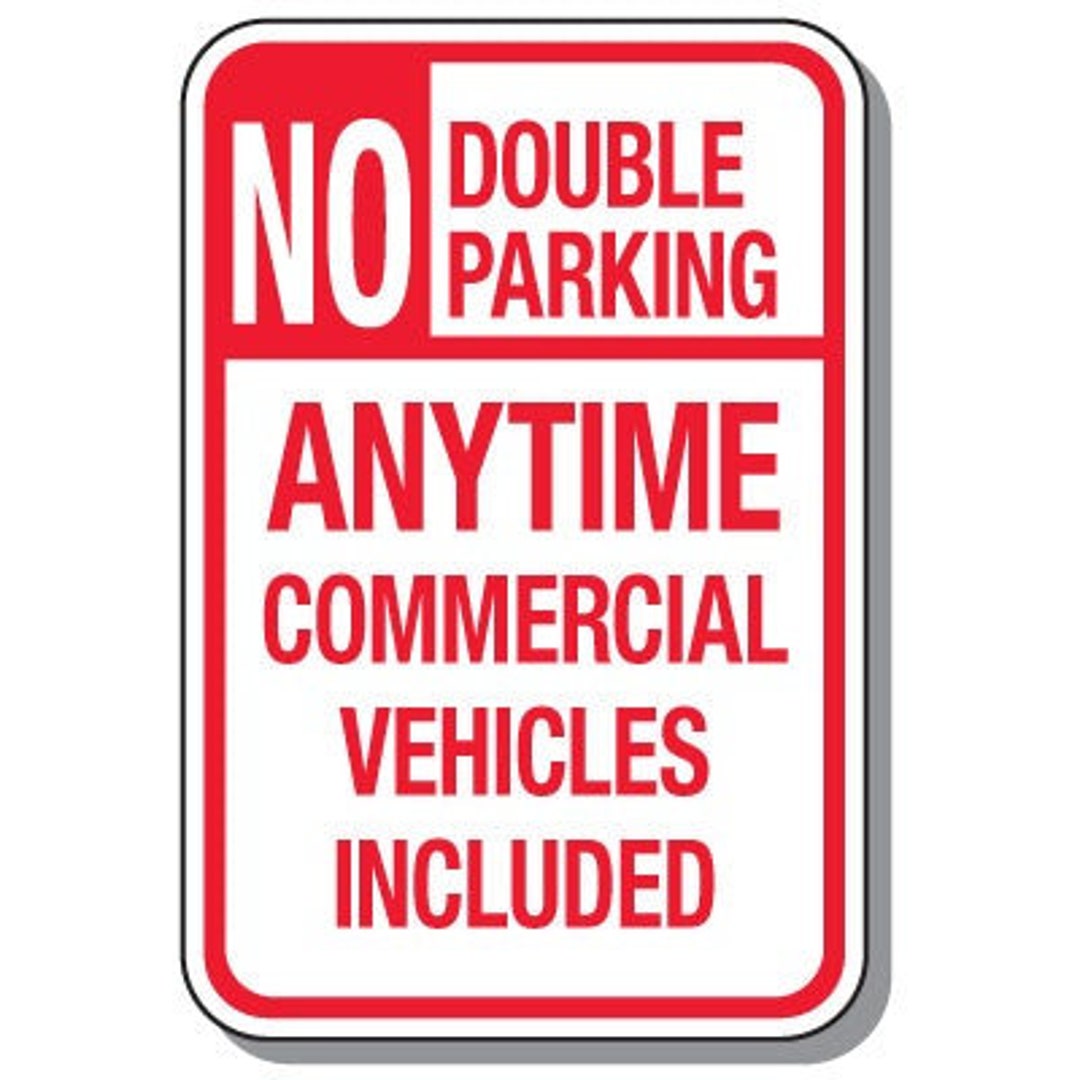 No Parking Signs - No Double Parking Anytime - Etsy