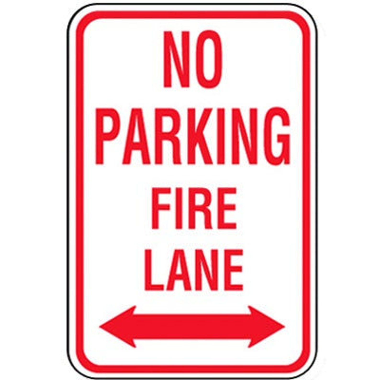 No Parking Fire Lane Sign - Etsy