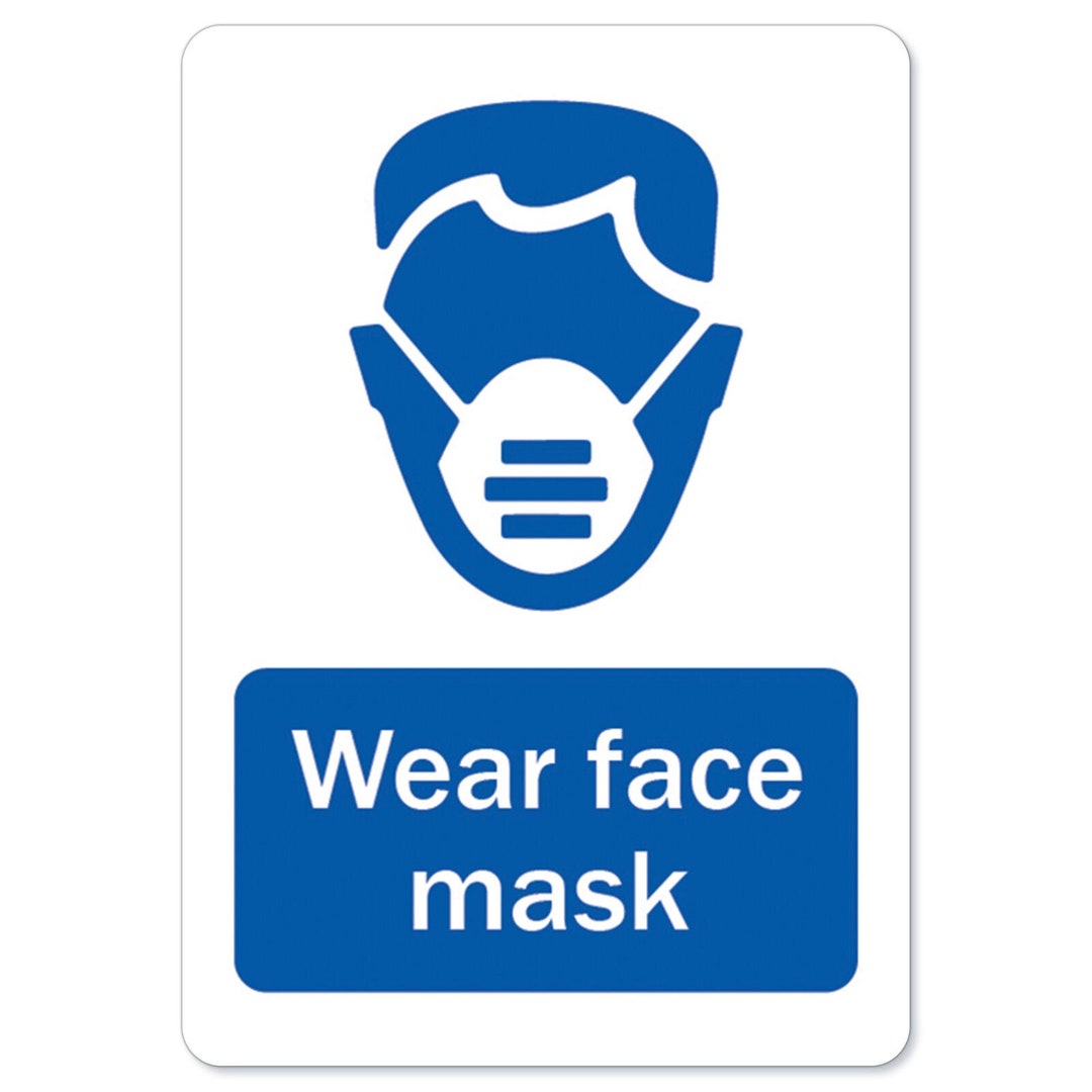 Public Safety Sign Wear Face Mask Heavy Duty - Etsy