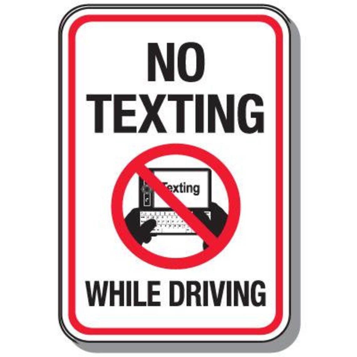 No Texting & Cell Phone Law Signs No Texting While Driving - Etsy