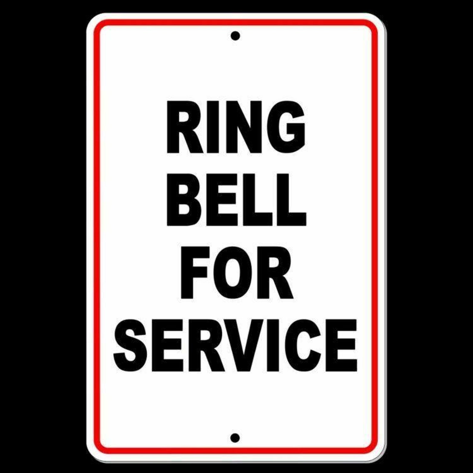 Ring Bell For Service Metal Sign | Etsy