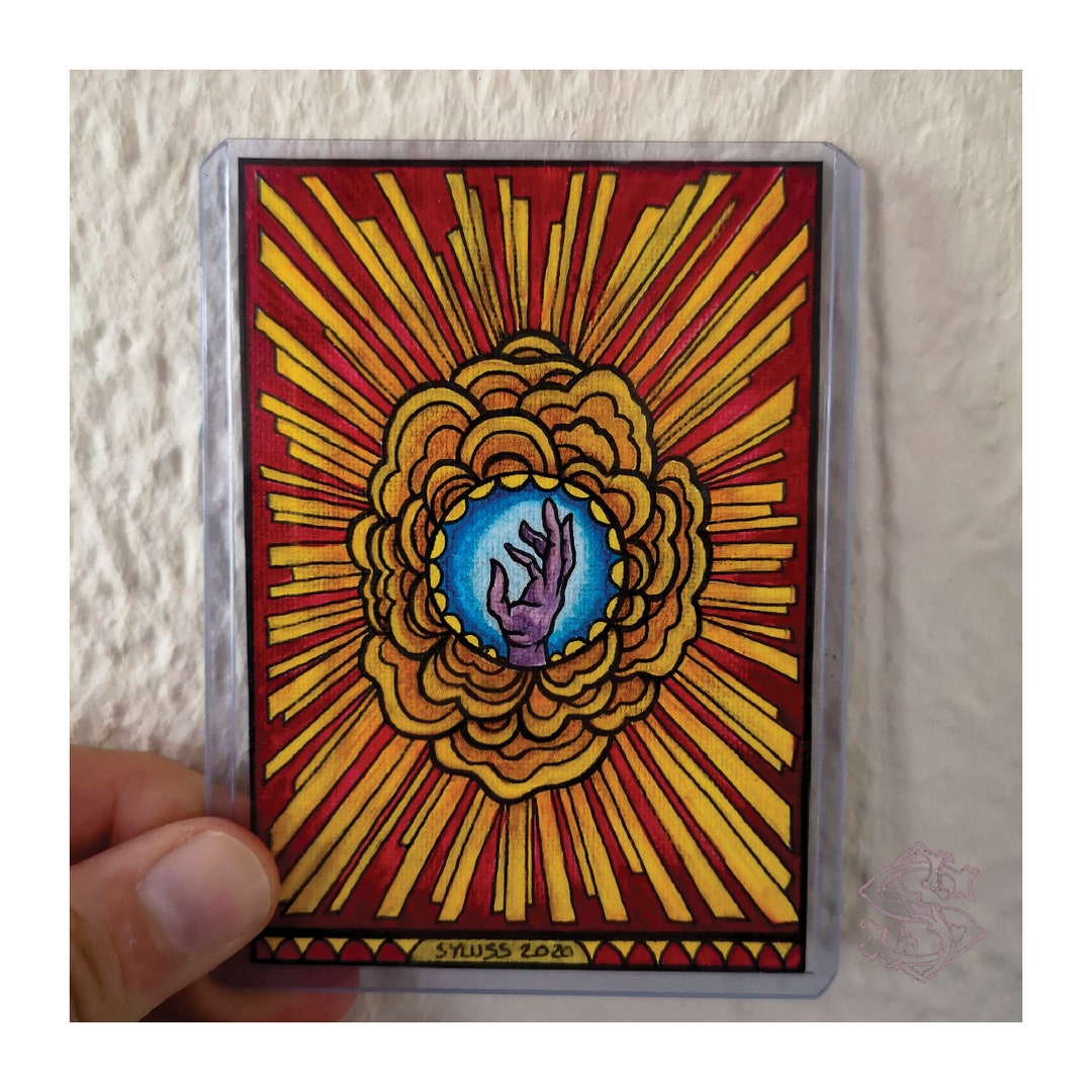 Unique Mini Original Collectable Art baseball Card Size - Etsy