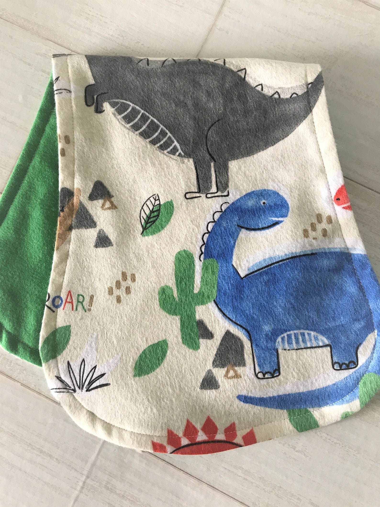 Dinosaur Spit up Cloth Baby Spit up Cloths Custom Burp - Etsy