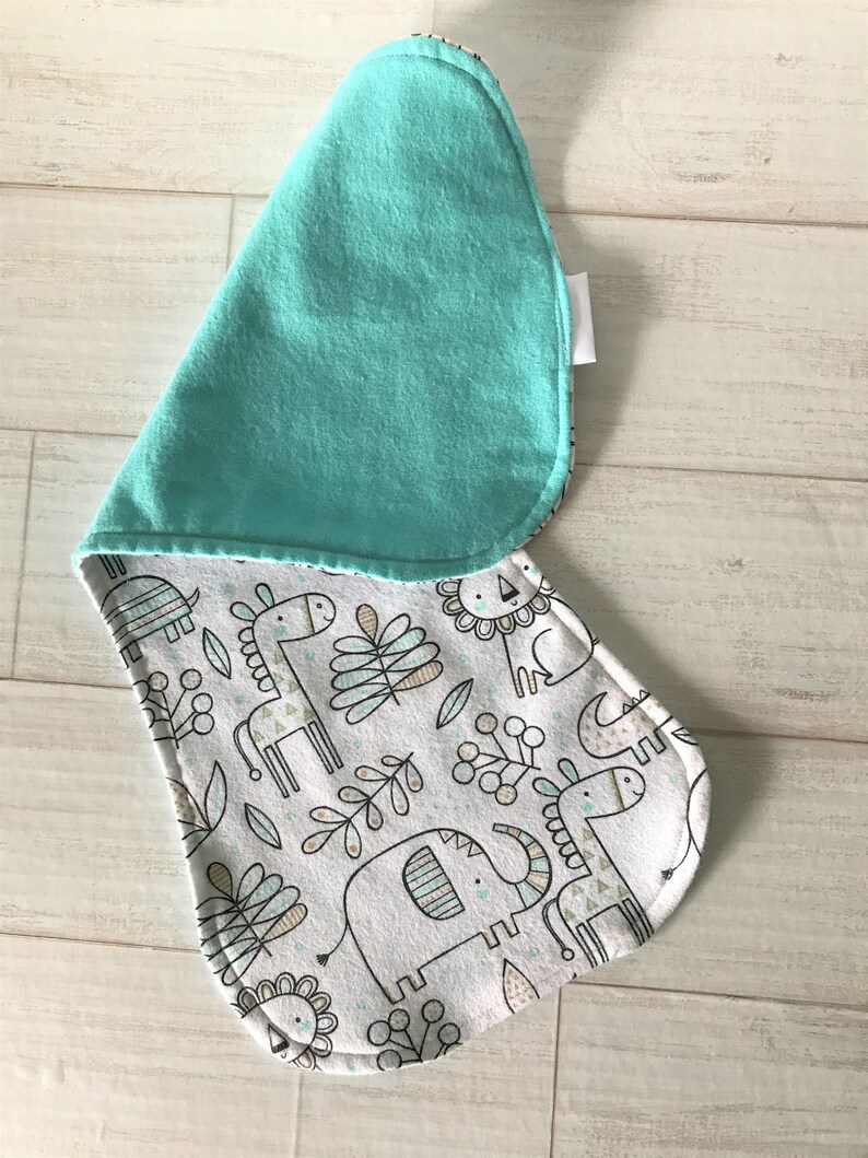 Zoo Animal Burp Cloth Animal Drool Cloth Safari Burp Rag - Etsy