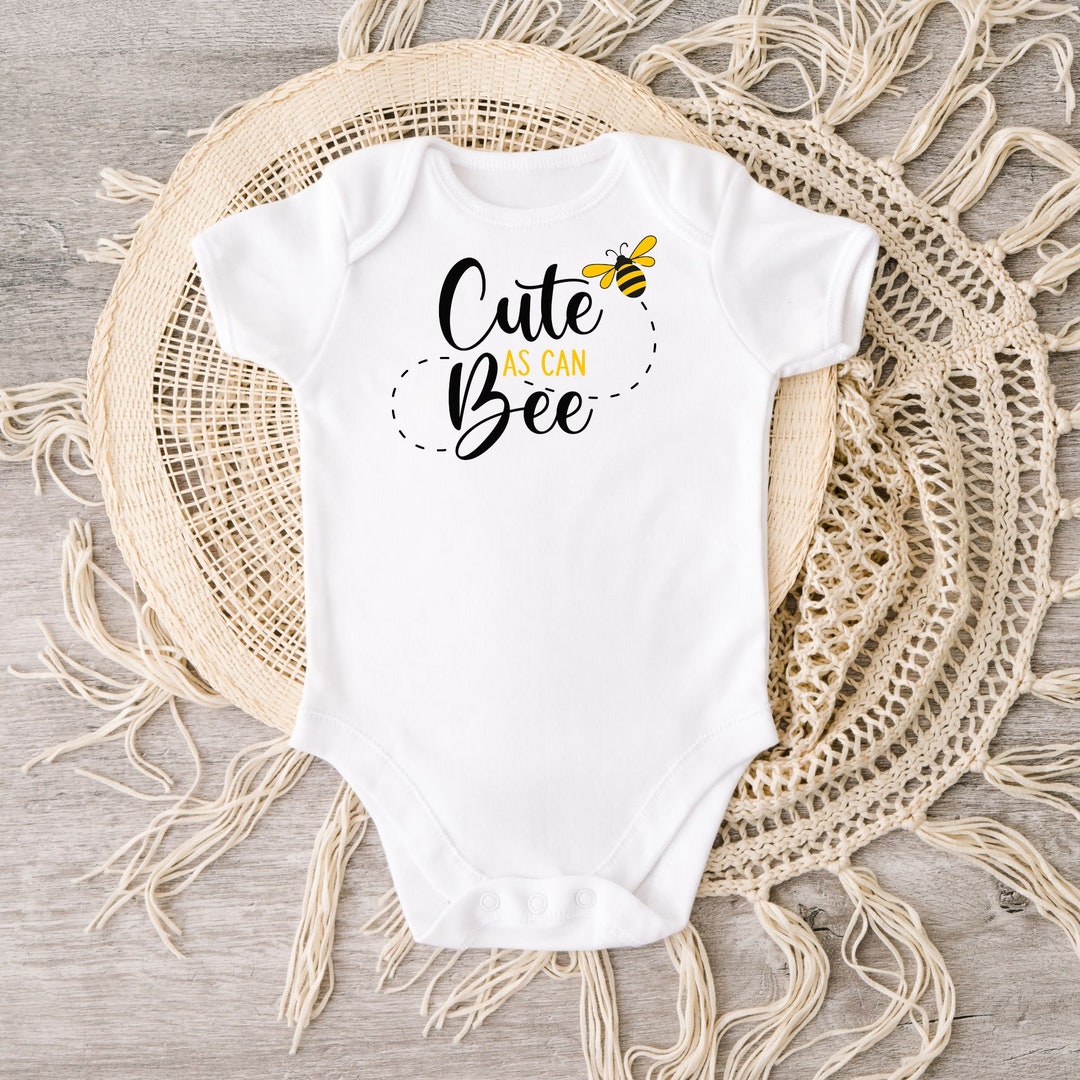 Cute as Can Bee, Honey Bee Baby Outfit, Cute Baby Bee Bodysuit, Bumble ...