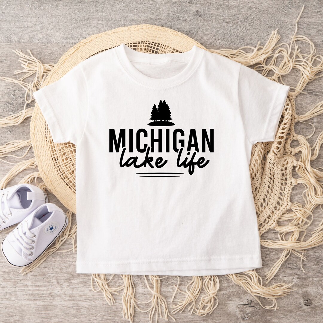 Michigan Lake Life Shirt, Custom State T-shirt, Michigan Lake Kids ...
