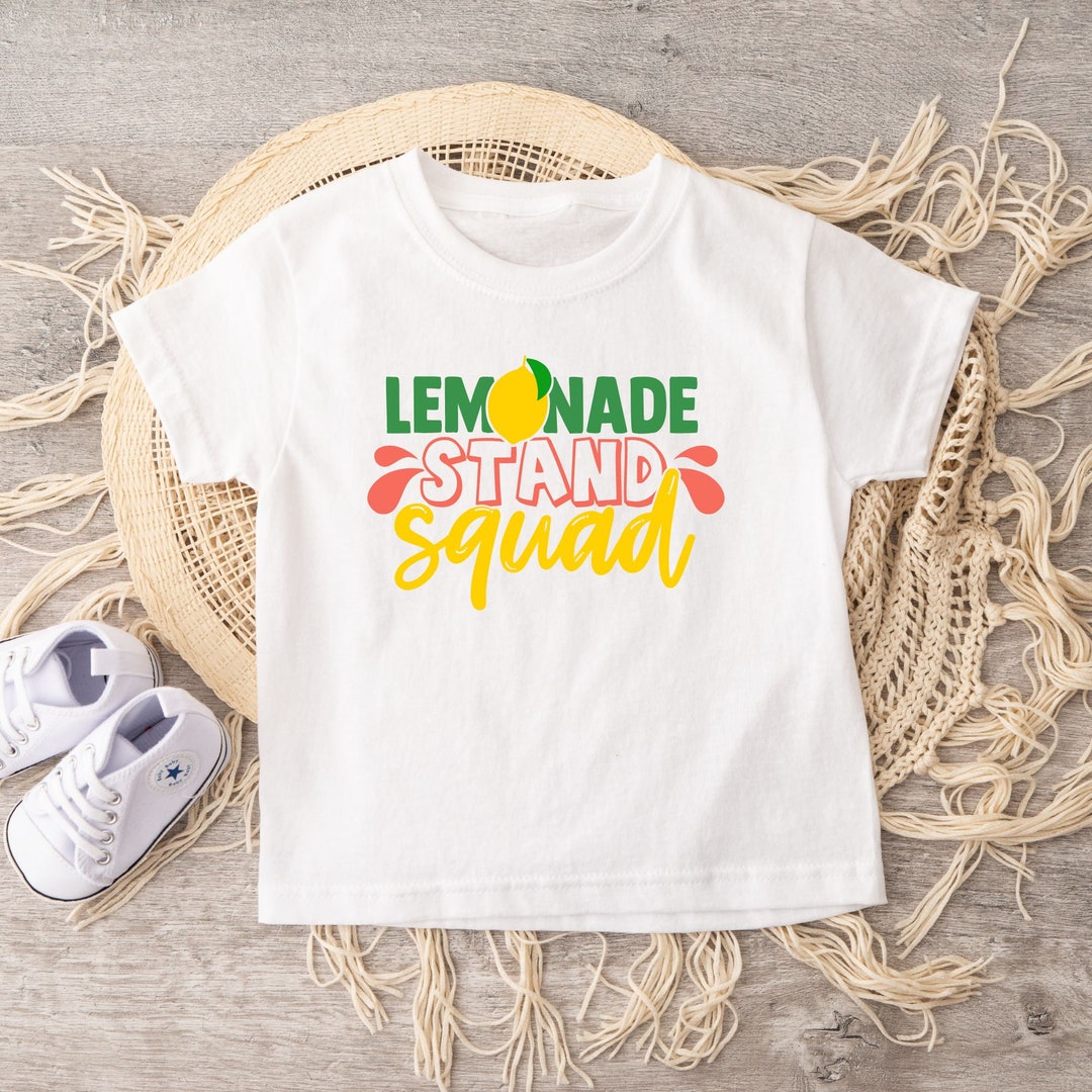 Lemonade Stand Squad Shirt, Lemon Kids Tshirt, Summer Kids Tee, Best ...