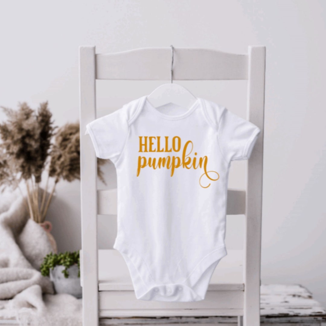 Hola mono de bebé de calabaza, ropa de bebé de otoño lindo, mono de ...