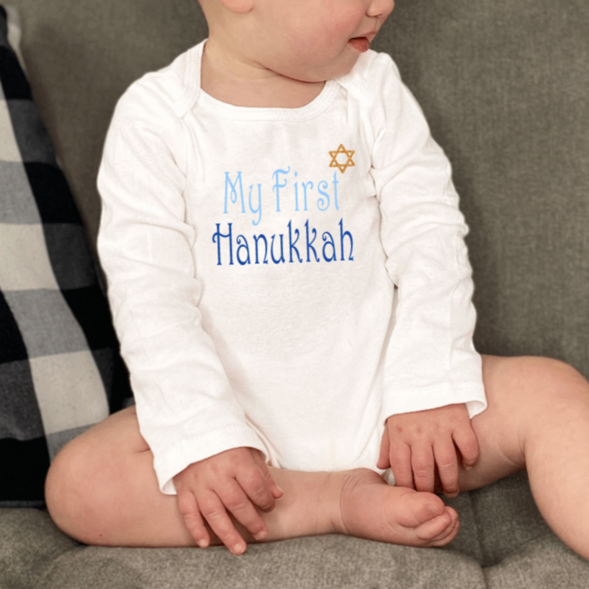 Babys First Hanukkah Hanukkah Baby Outfit Jewish Baby - Etsy.de
