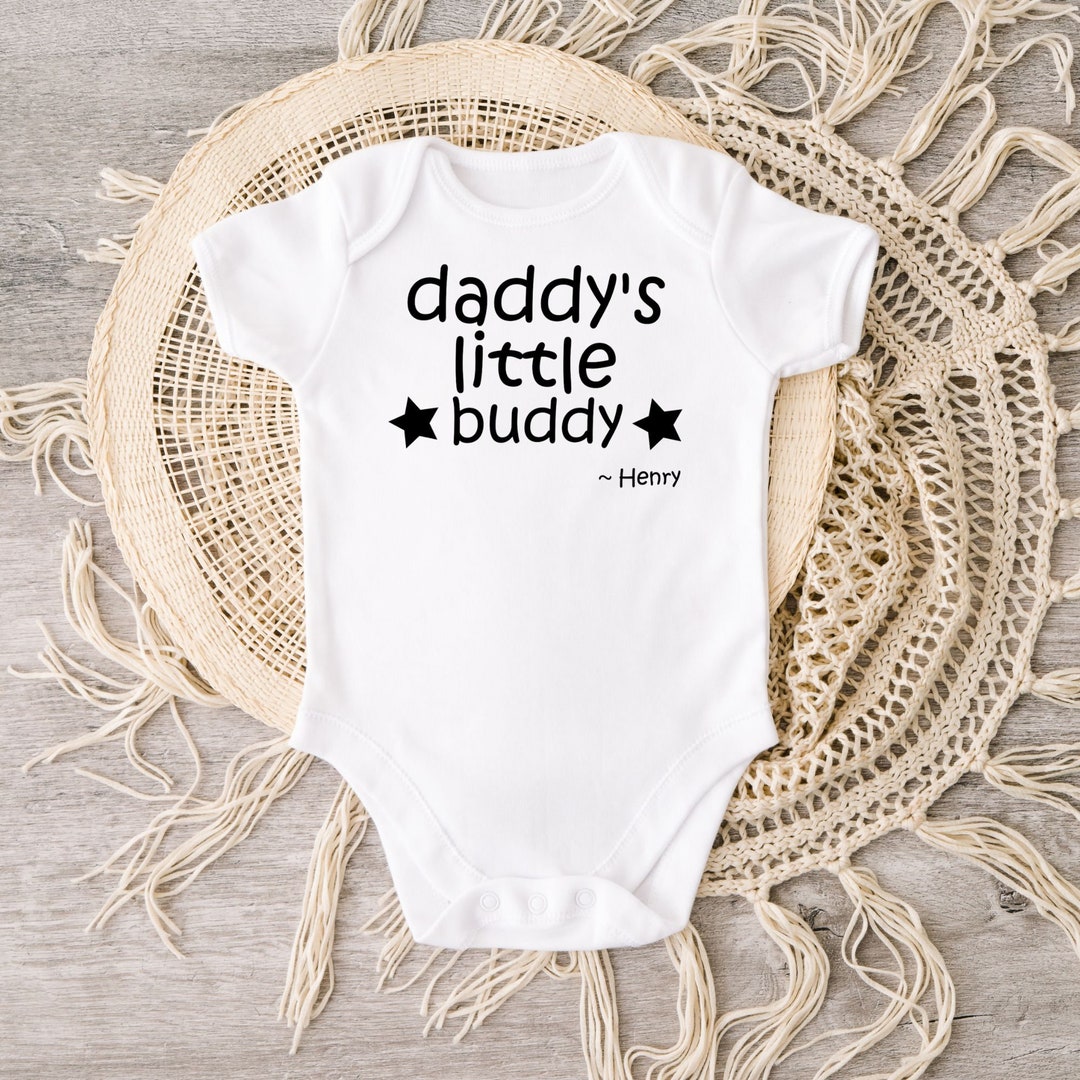 Daddy's Little Buddy, Daddys Buddy Outfit, Personalized Baby Boy ...