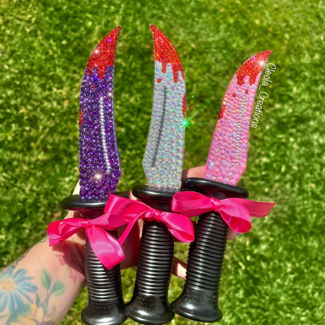 Bling Scream Prop Knife Halloween - Etsy