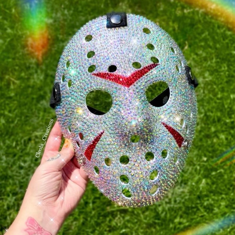 Bedazzled Scream Mask - Etsy