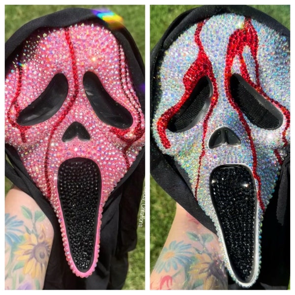 Bedazzled Scream Mask - Etsy