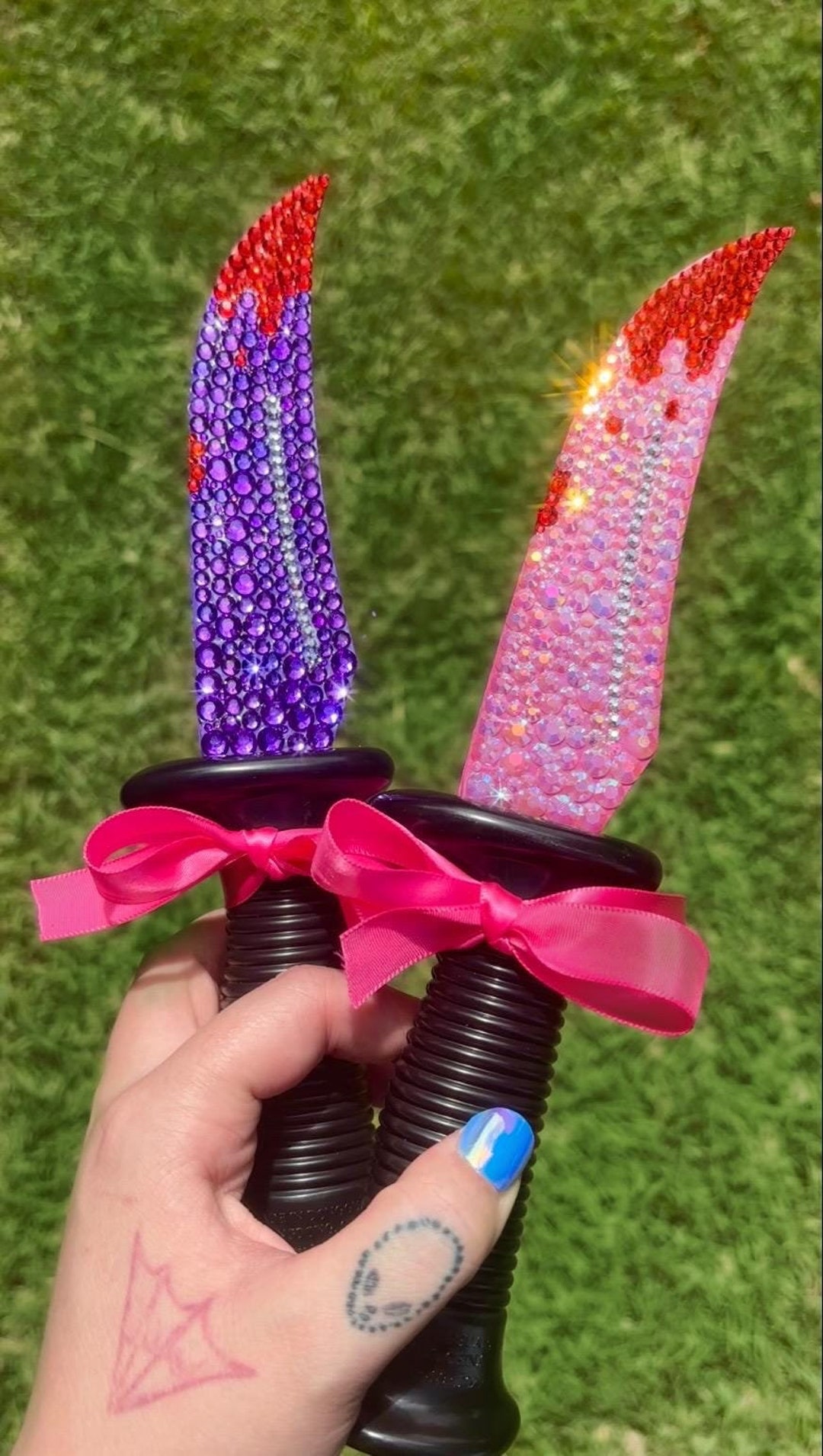 Purple Bling Prop Knife - Etsy