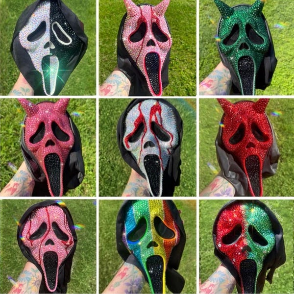 Ghostface Devil Mask - Etsy