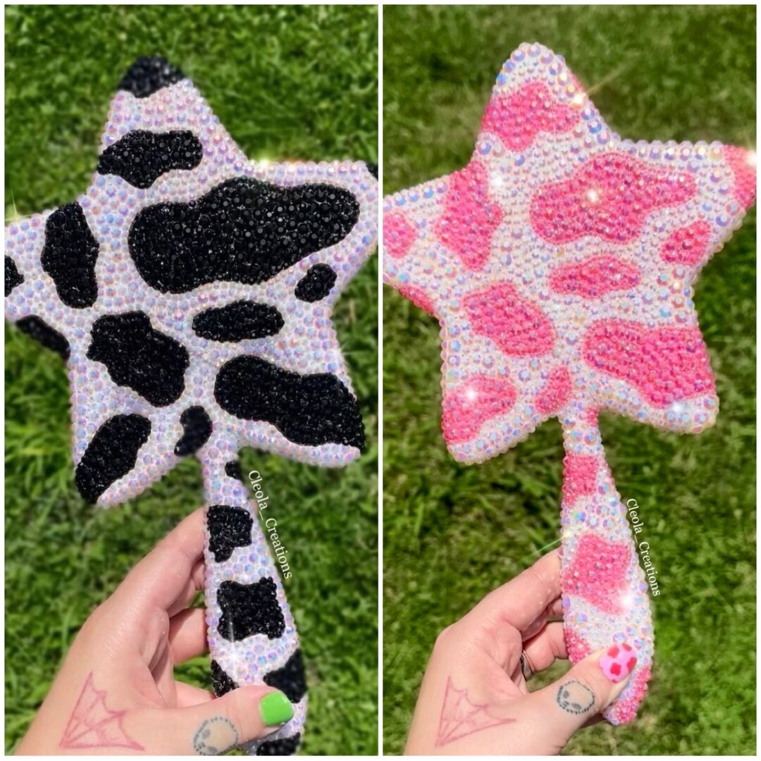 Jeffree Star Cow Print Bling Mirror - Etsy UK
