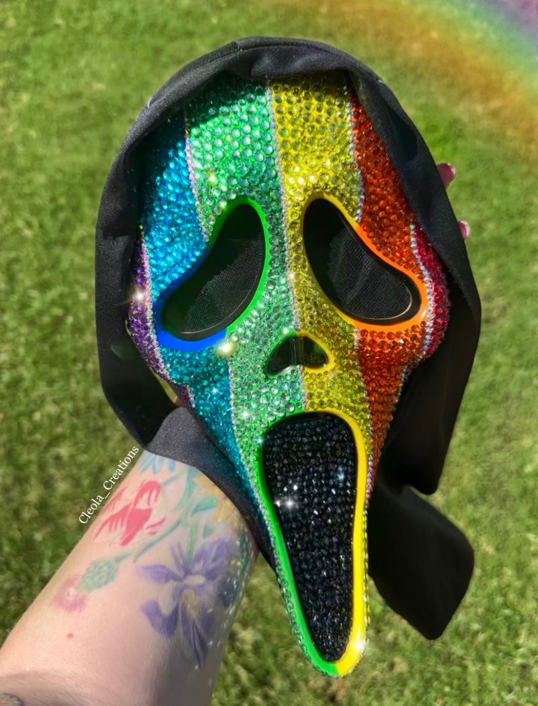 Rainbow Ghost Face Scream Mask - Etsy