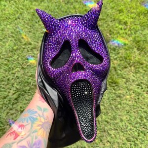 Crystallized Ghostface Devil Scream Mask - Etsy
