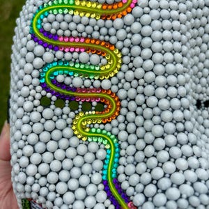 Rainbow White Sickick DJ Mask - Etsy