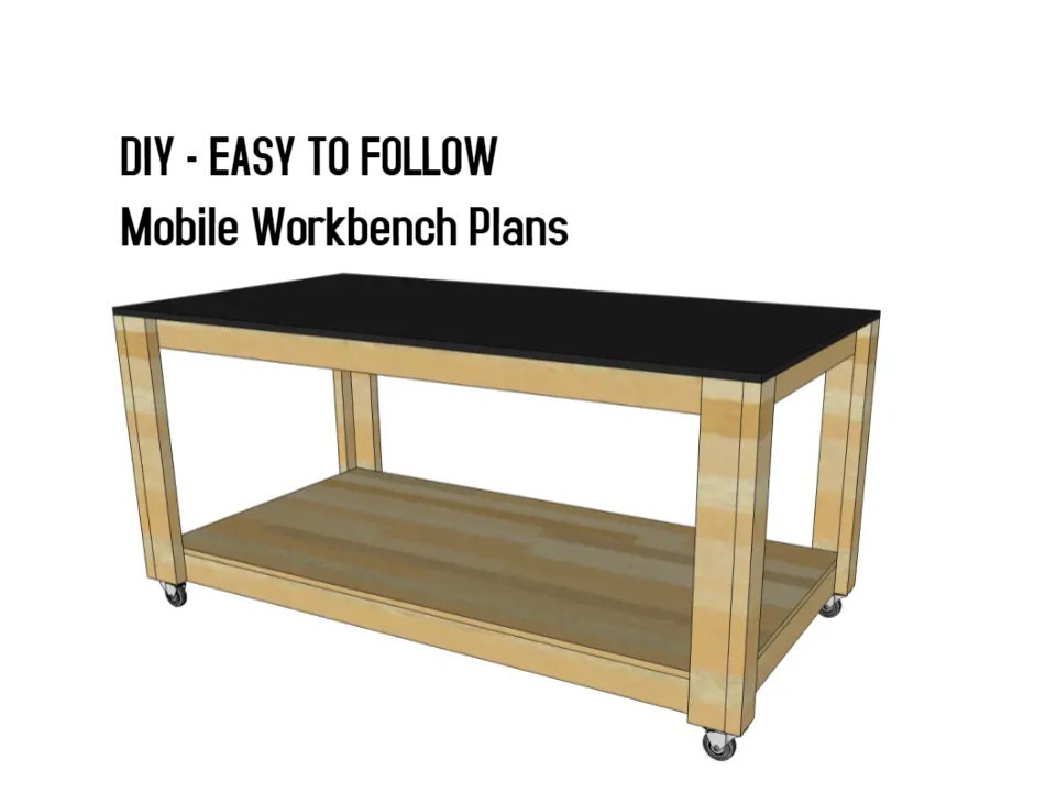 Mobile Workbench Plans - Instant PDF Download - DIY Easy Beginner - Etsy