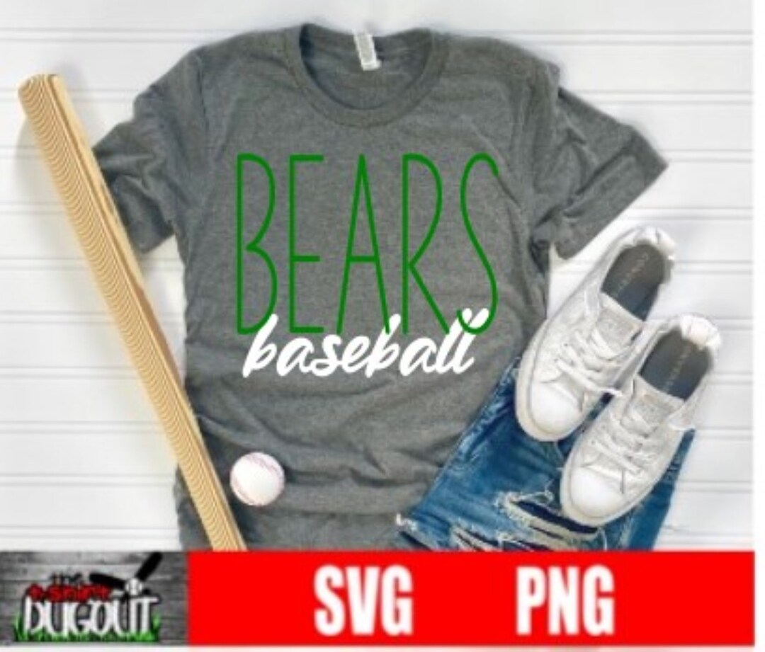 Bears Baseball SVG Cut File Cricut File Svg Files for Cricut Baseball ...
