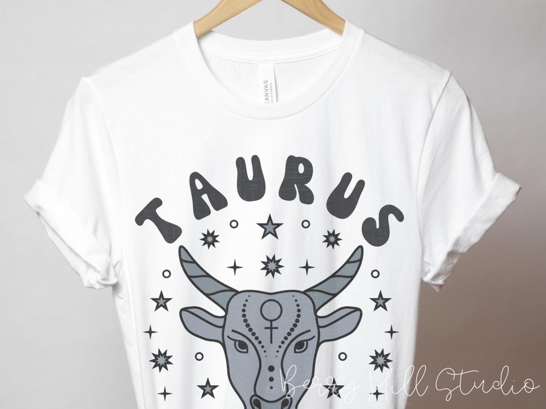 Taurus Retro Inspired Astrology Shirt Taurus Vintage Style T-shirt ...