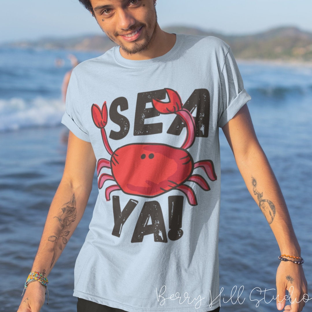 Sea Ya Unisex Sommer Strand Slogan T Shirt, Sommer Shirts, Lustige ...