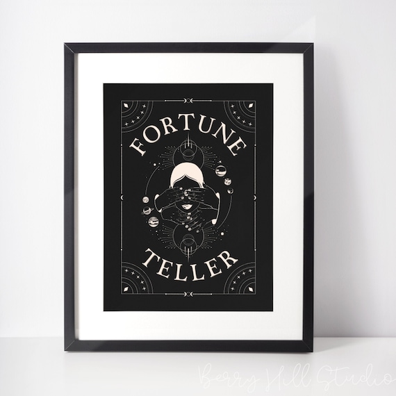 Fortune Teller Wall Art Tarot Card Wall Art Psychic Tarot | Etsy