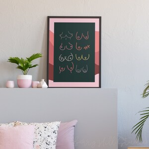Boob Print, All Boobs Are Good Boobs Wall Art Print, Body Print, Print ...