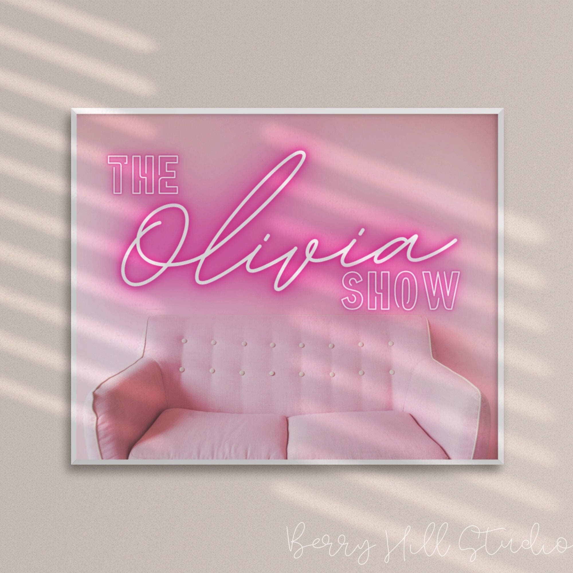 Neon Wall Art Print Customised Neon Prints Neon Effect Art - Etsy