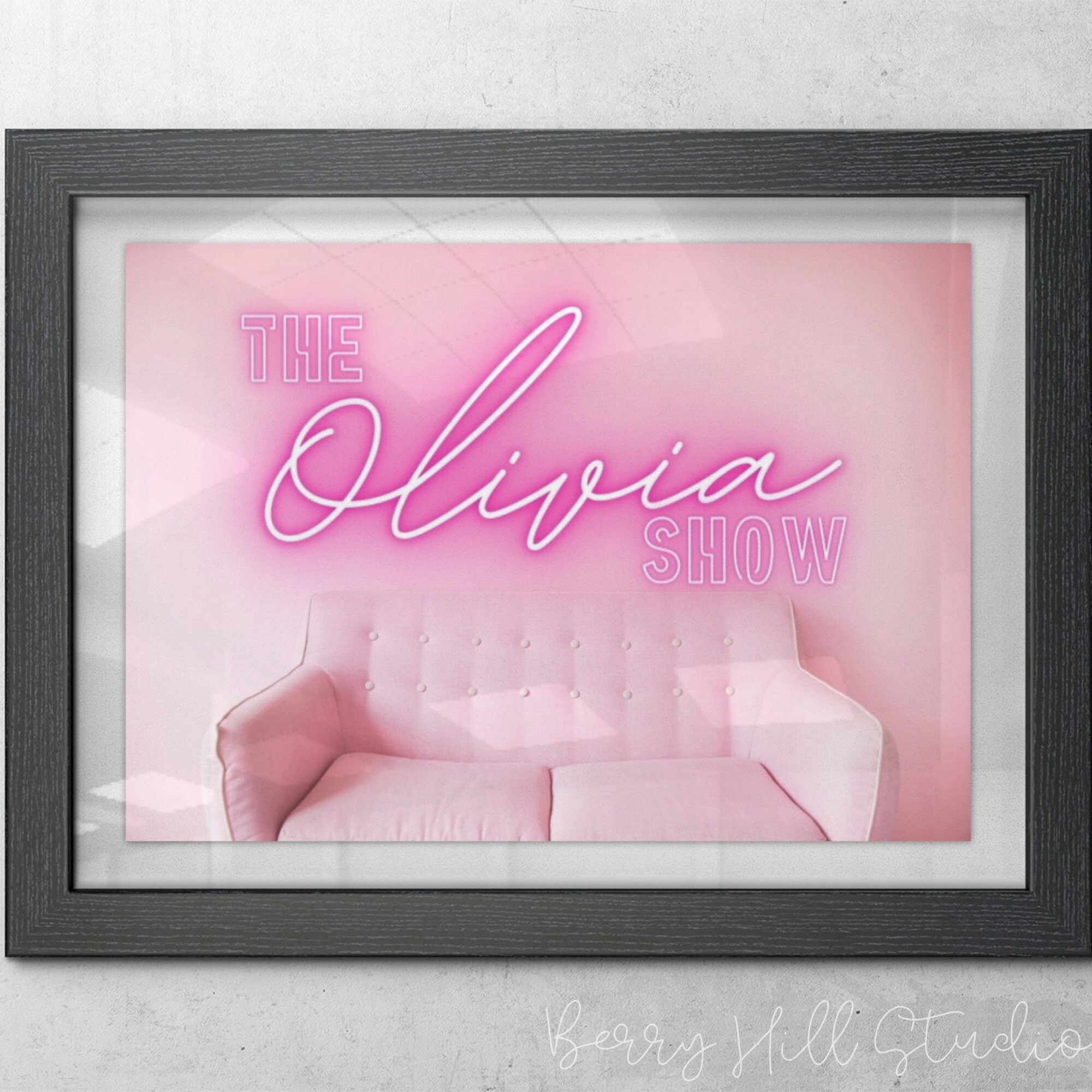 Neon Wall Art Print Customised Neon Prints Neon Effect Art - Etsy