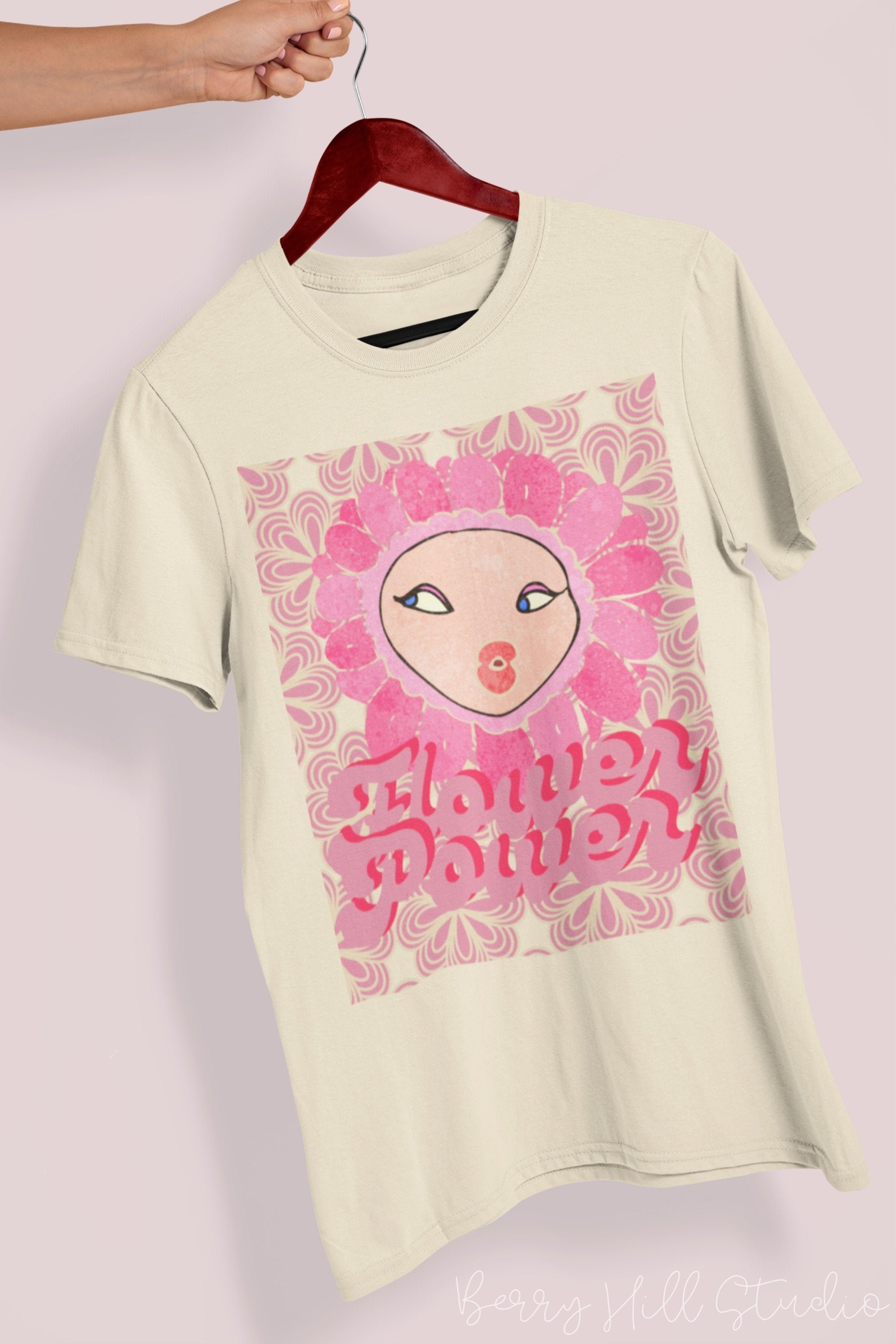 Flower Power Shirt Retro Flower Power Graphic T shirt Floral | Etsy