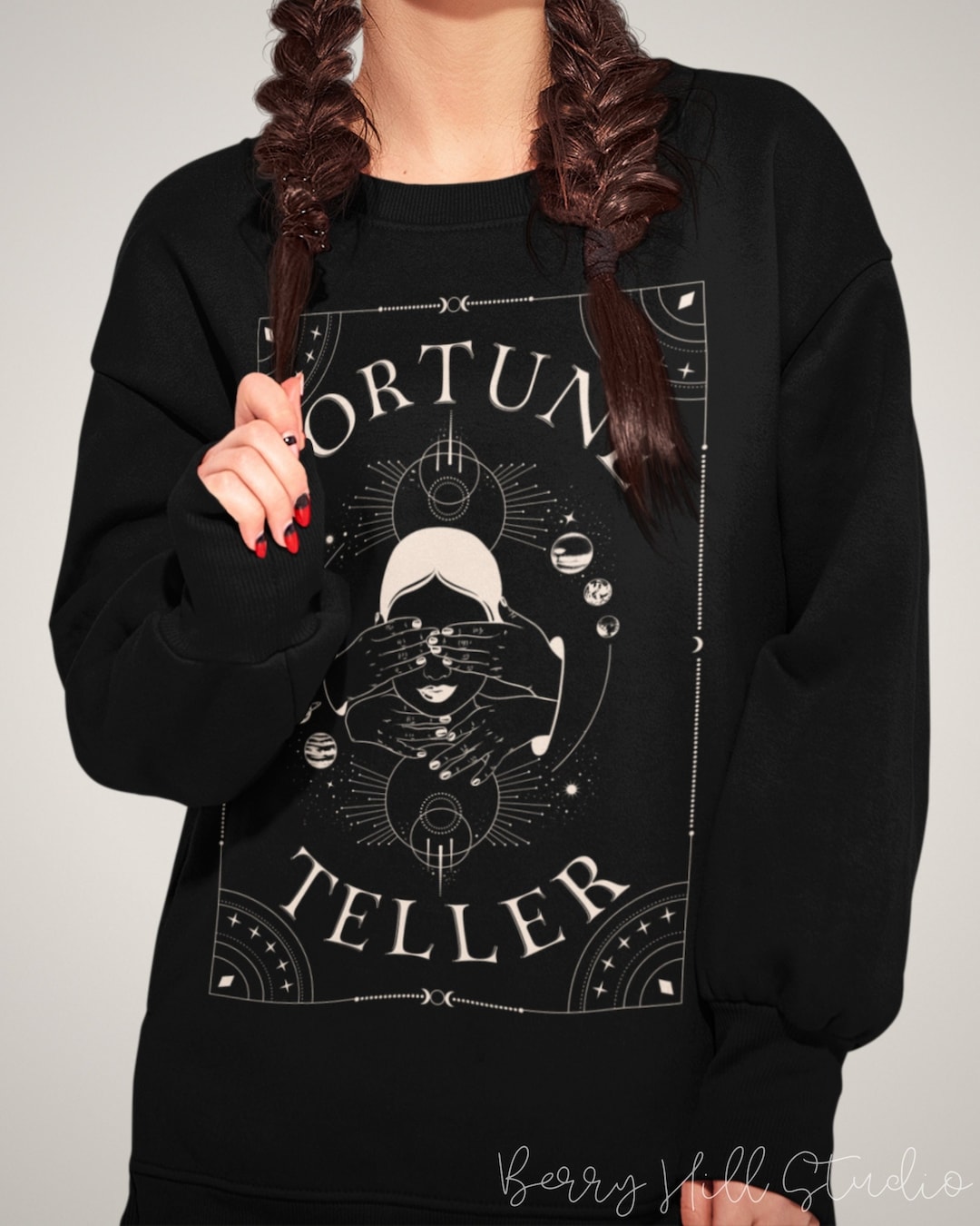 Fortune Teller Sweatshirt, Witchy Aesthetic Clothing, Spiritual Shirt ...