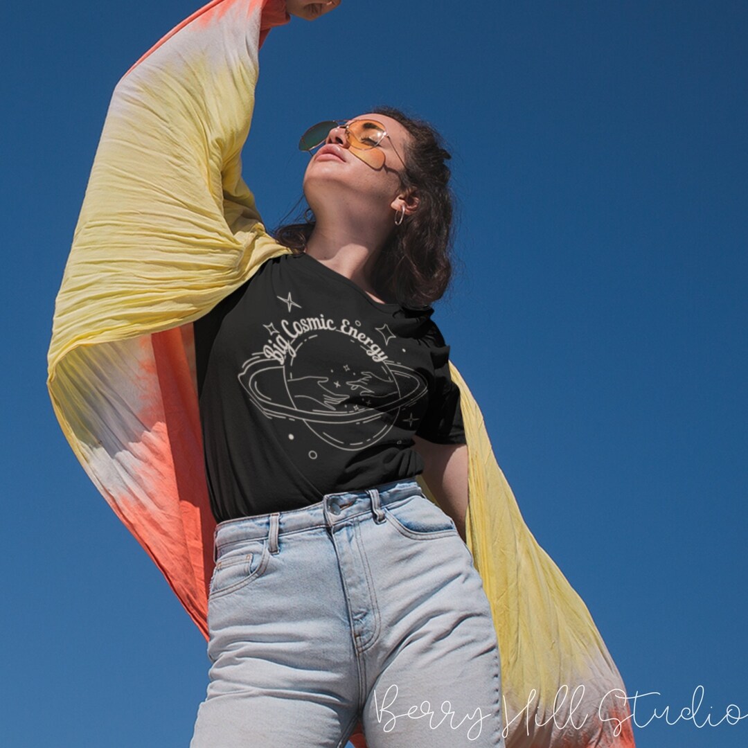 Big Cosmic Energy, Spiritual Shirt, Astrology Boho Shirt, Outer Space ...
