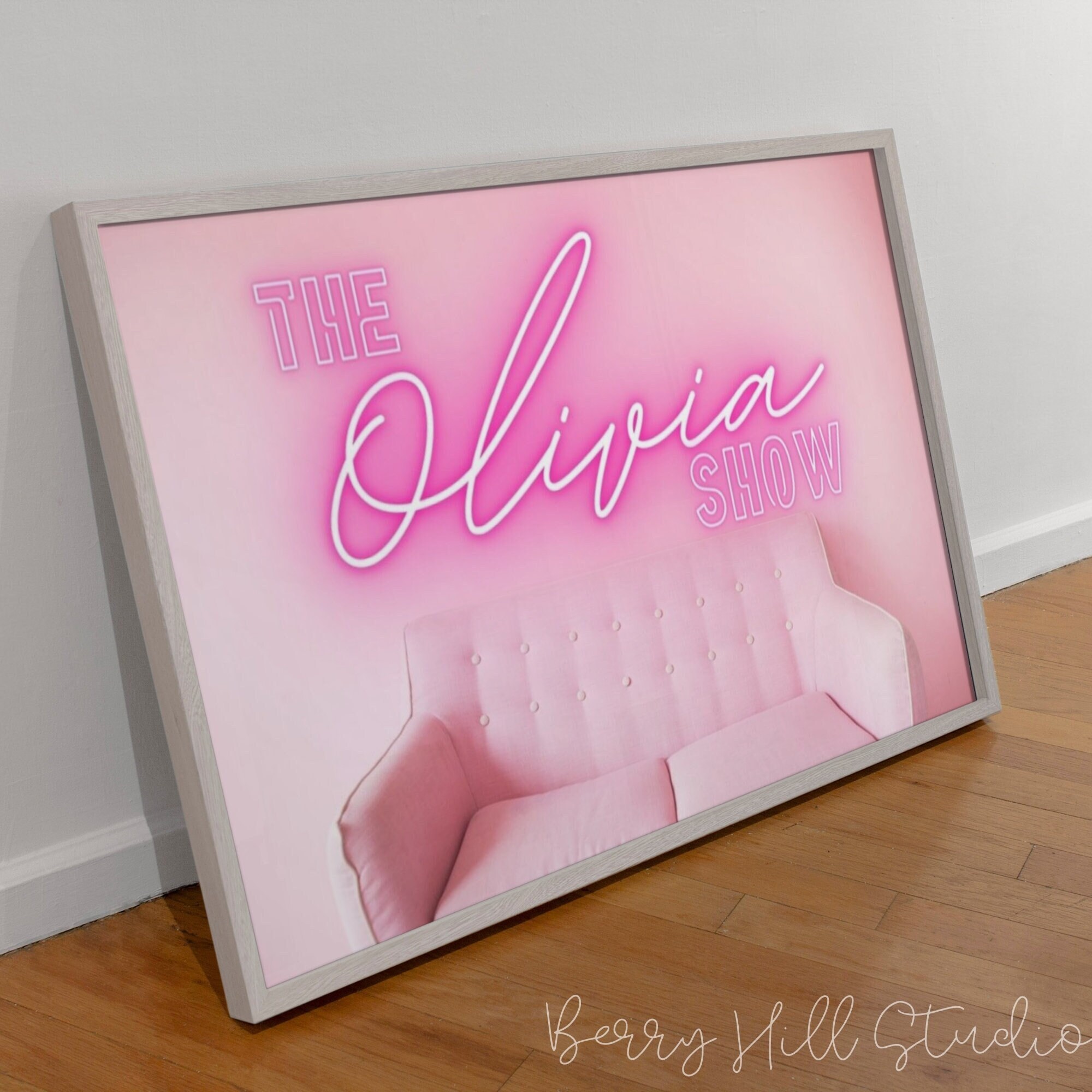 Neon Wall Art Print Customised Neon Prints Neon Effect Art - Etsy