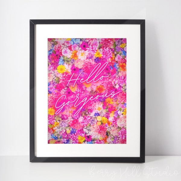 Hello Gorgeous Wall Art Sign - Etsy