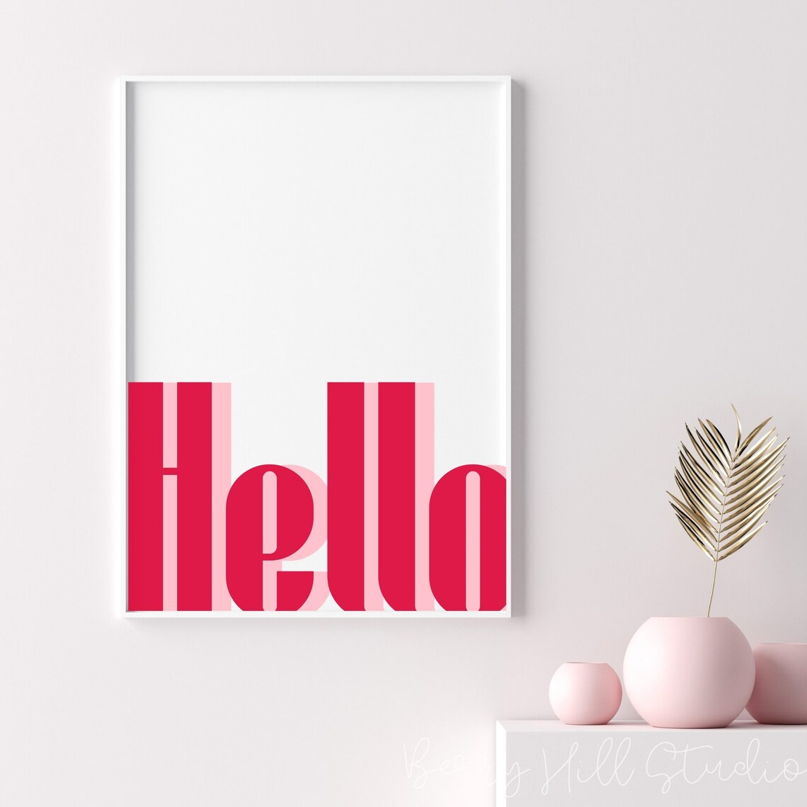 Hello Art Print, Bright Welcome Wall Art, Hello Prints, Hello Wall Art ...