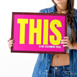 Fun Wall Art Print, Bold Typography Wall Art, Gallery Wall, Kitchen ...