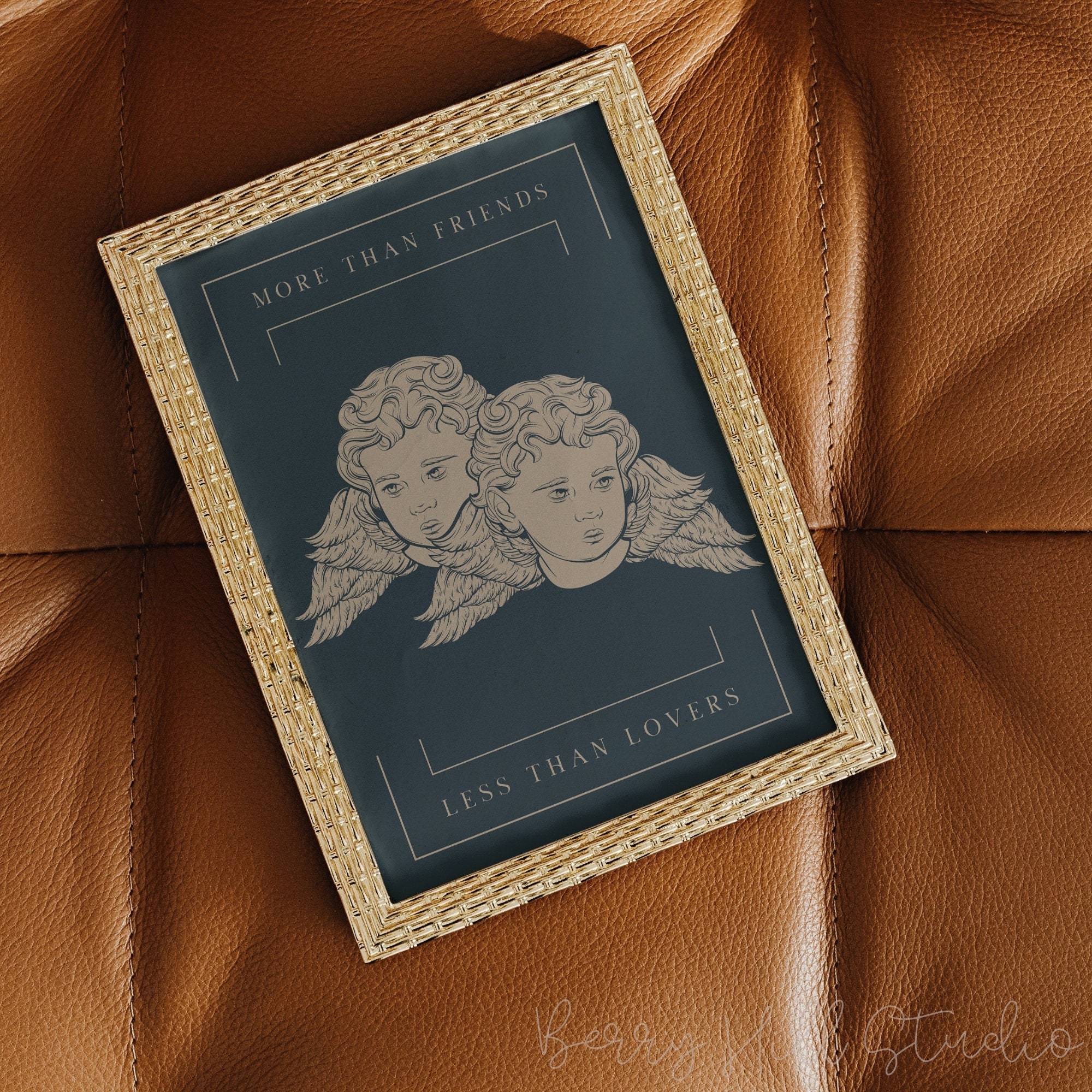 More Than Friends Less Than Lovers Cherub Print Ancient - Etsy