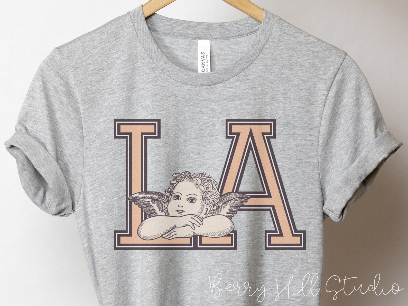 Luxurious Cupid Angel T Shirt, LA Angel Graphic Tee, Aesthetic Angel ...