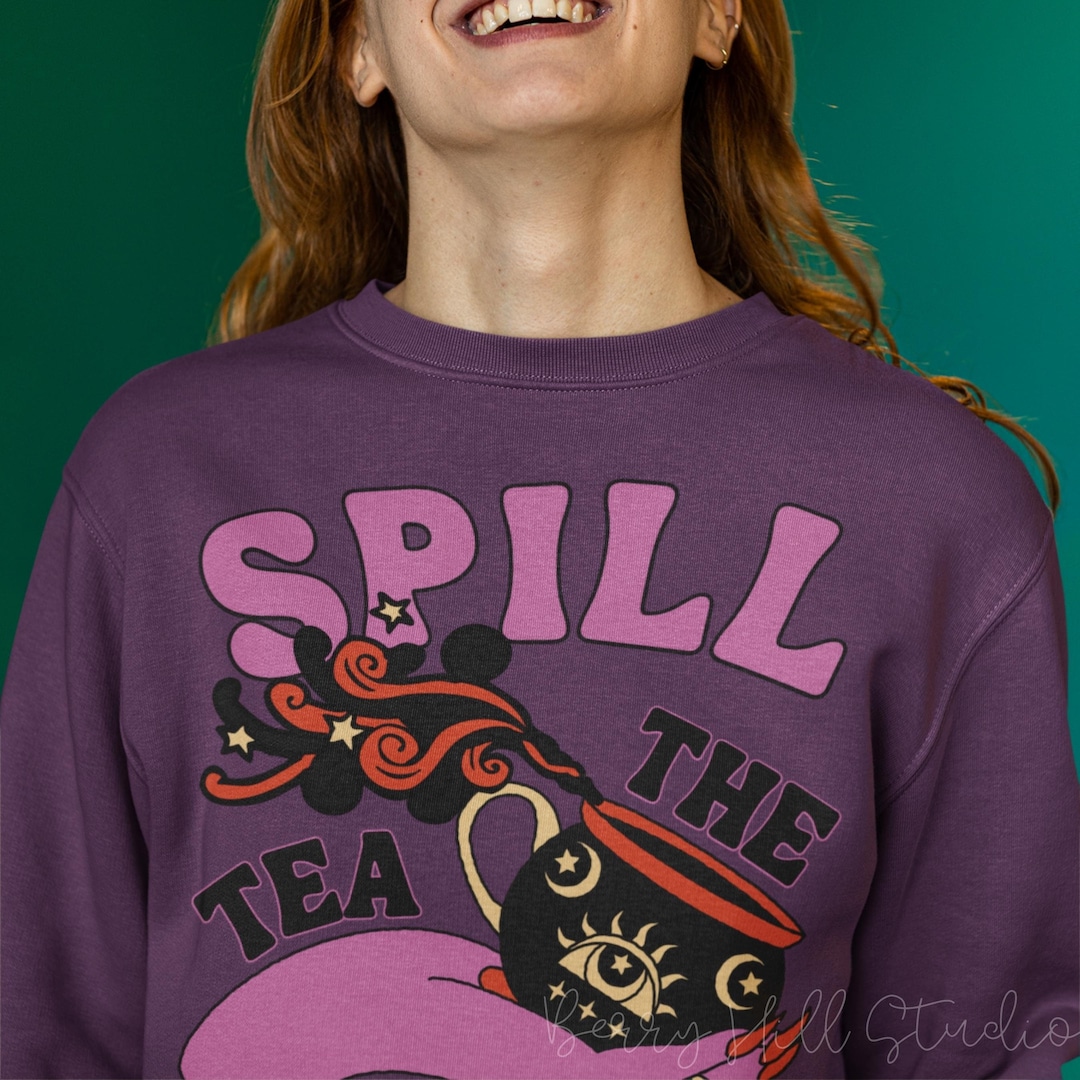 Spill the Tea, Witches Brew Hocus Pocus Jumper, Halloween Jumper, Cosy ...