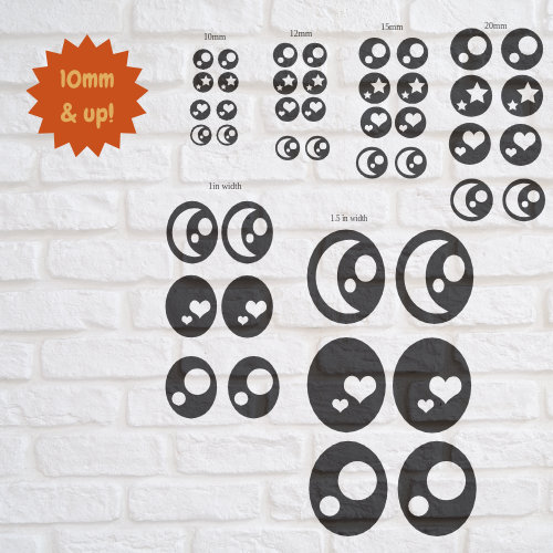 DIY Felt Eyes SVG File Crochet and Knitting Eyes - Etsy